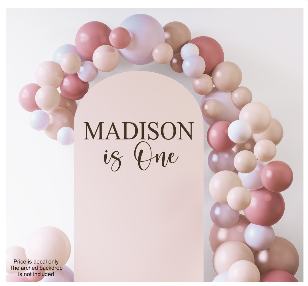 First Birthday Decal for Party Backdrop Baby's First Birthday Party ...