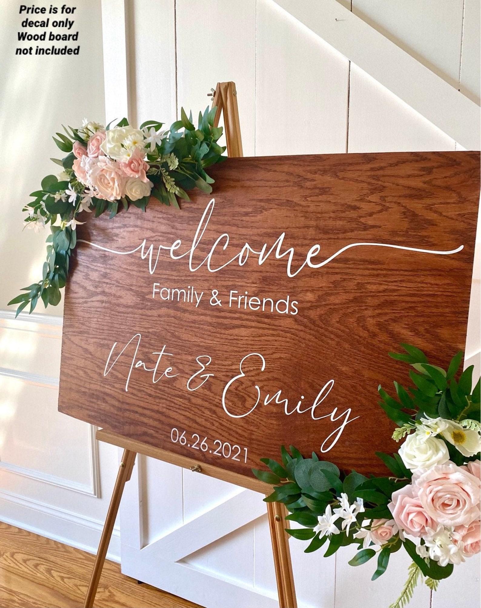 Wedding Welcome Decal Vinyl Wedding Decal for Sign Making | Etsy