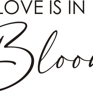 Love is in Bloom Decal for Wedding Shower Love is in Bloom Bridal Shower Sign Vinyl Decal Event ...