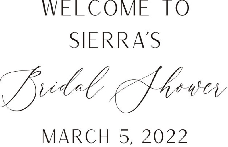 Bridal Shower Decal for Mirror or Sign Spring Bridal Shower - Etsy