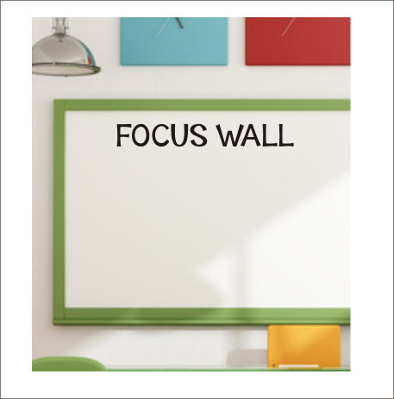 Focus Wall Decal Classroom Vinyl Decal Classroom Decor Teacher - Etsy