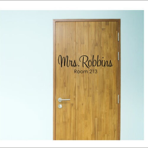 Personalized Name Classroom Door Vinyl Wall Decal School - Etsy
