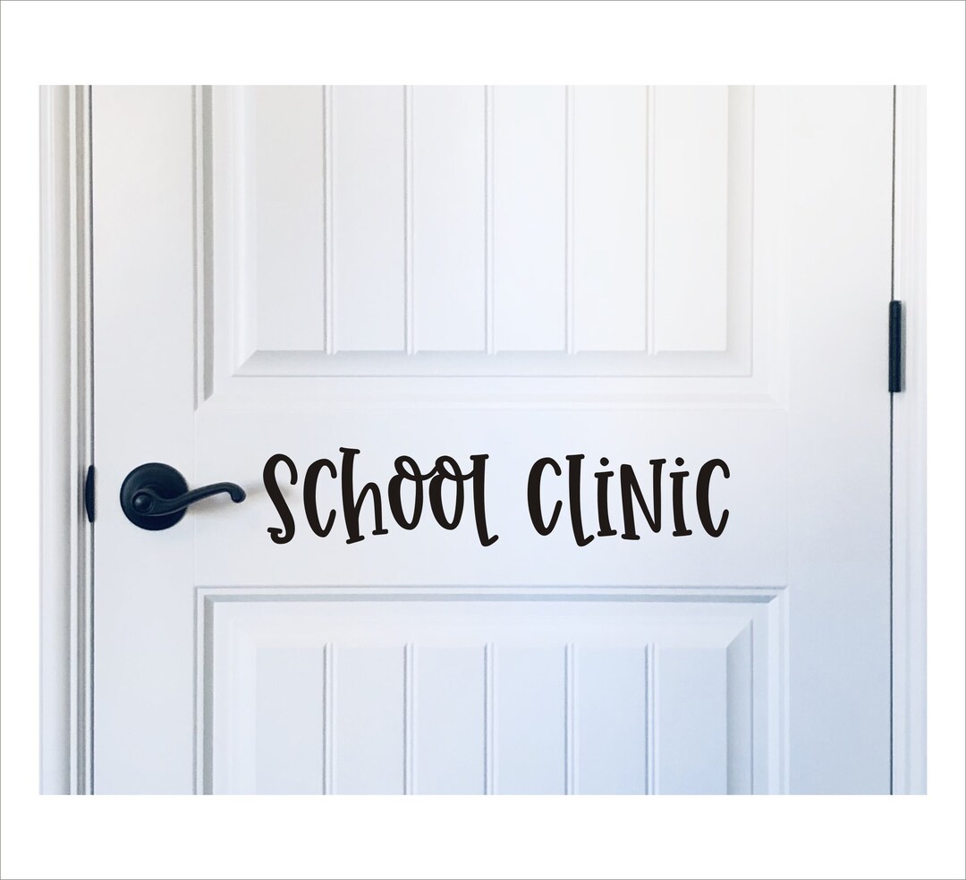 School Clinic Decal for Door or Wall Nurse's Office Decal for Door or ...
