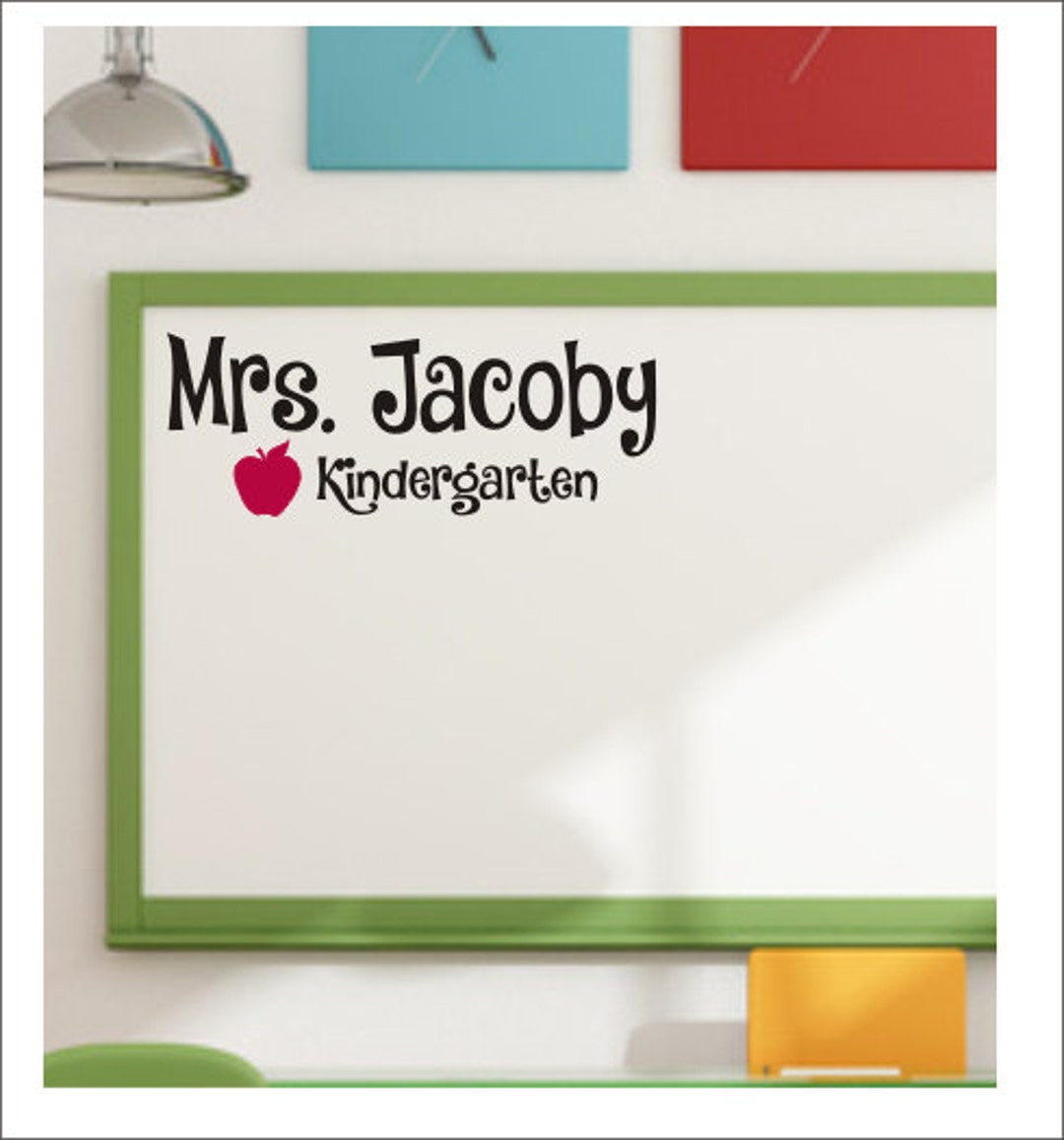 Personalized Teacher Decal Wall Decal Vinyl Decal Classroom Decal Door ...