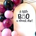 A Little Boo is Almost Due Decal for Halloween Baby Shower October New ...