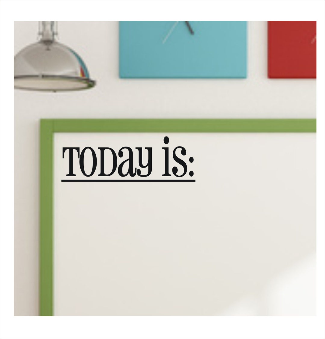 Today is Vinyl Decal Classroom Vinyl Decal School Elementary Classroom ...