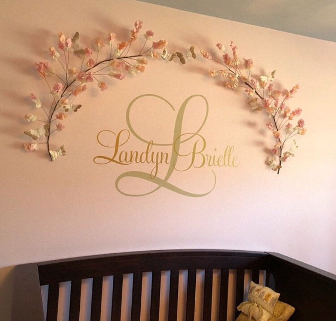 Girls Name Decal-personalized Wall Decal-girls Nursery Decal-vinyl Wall ...