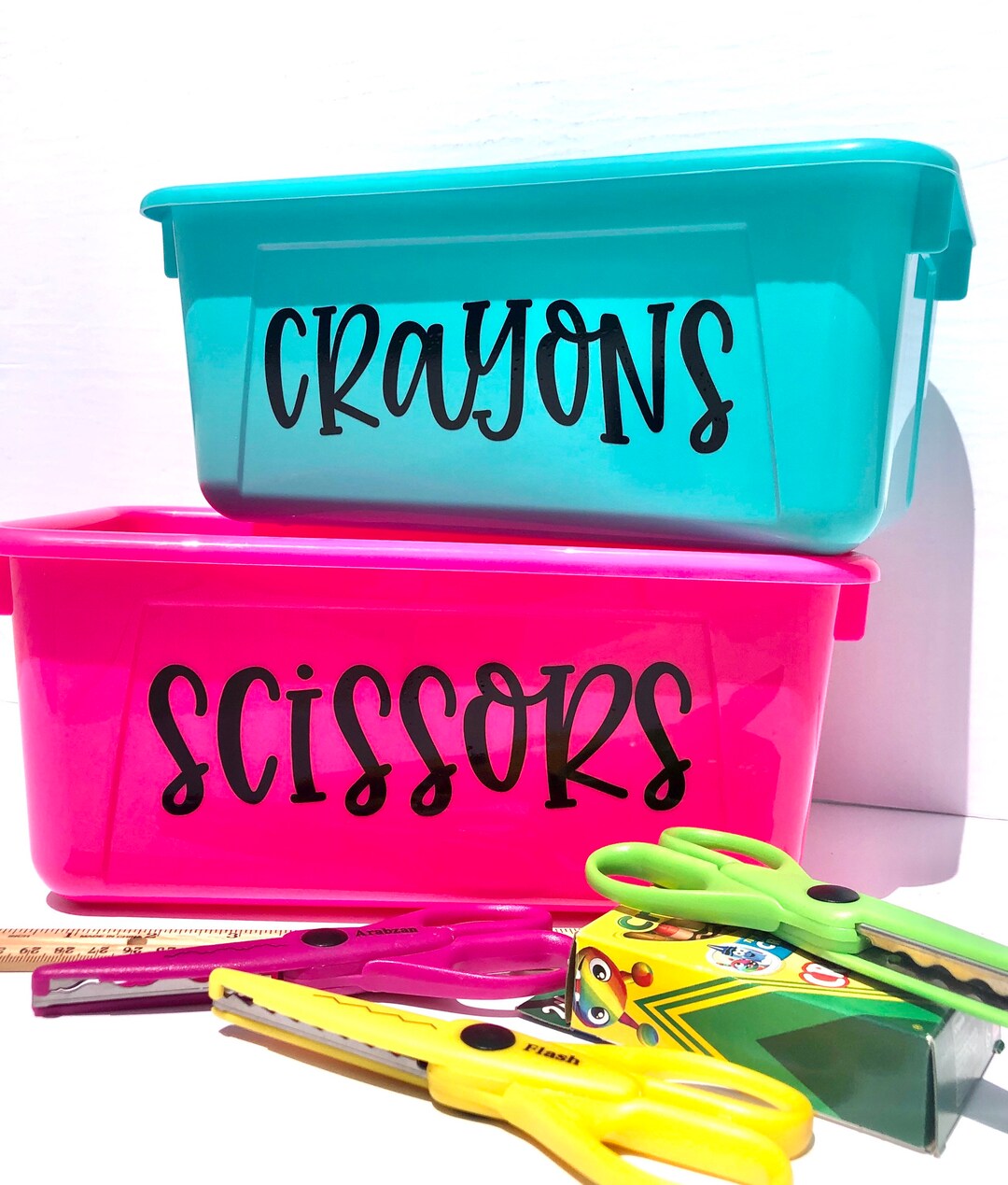 Classroom Labels Teacher Vinyl Decals for Cubby or Bin Decals for ...