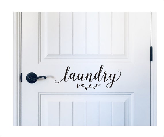 Laundry Door Decal Vinyl Decal for Laundry Room Wall or Door | Etsy