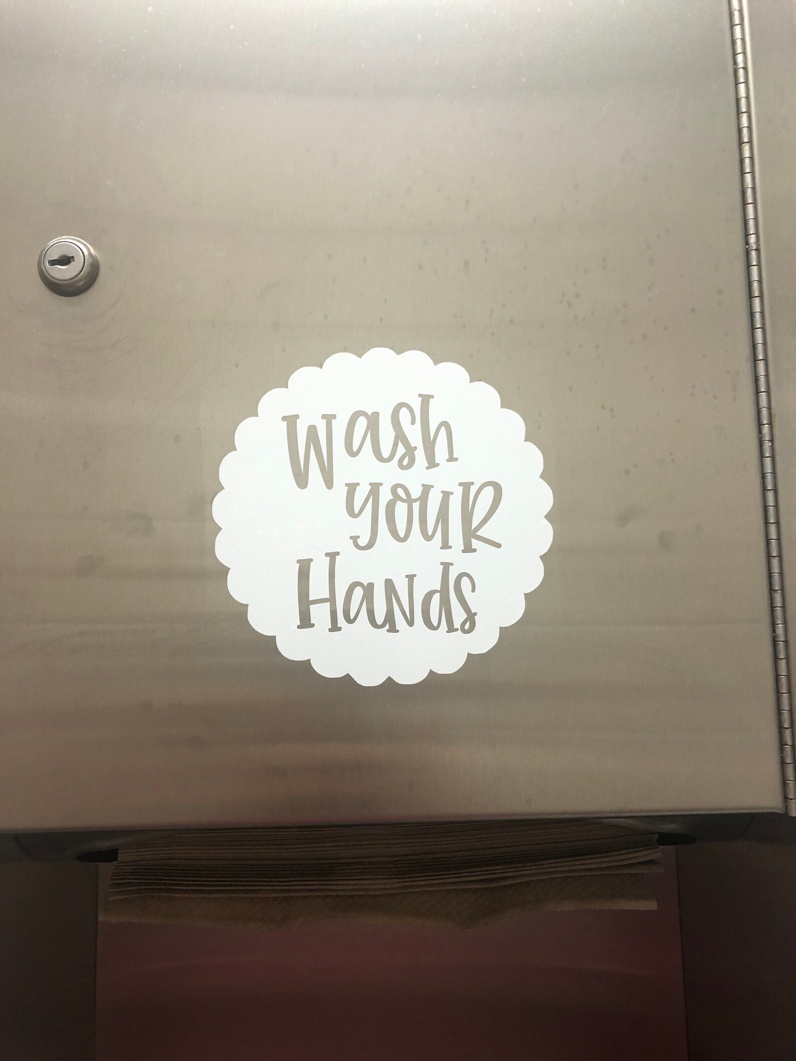 Wash Your Hands Decal for School Restroom Fun Vinyl for - Etsy