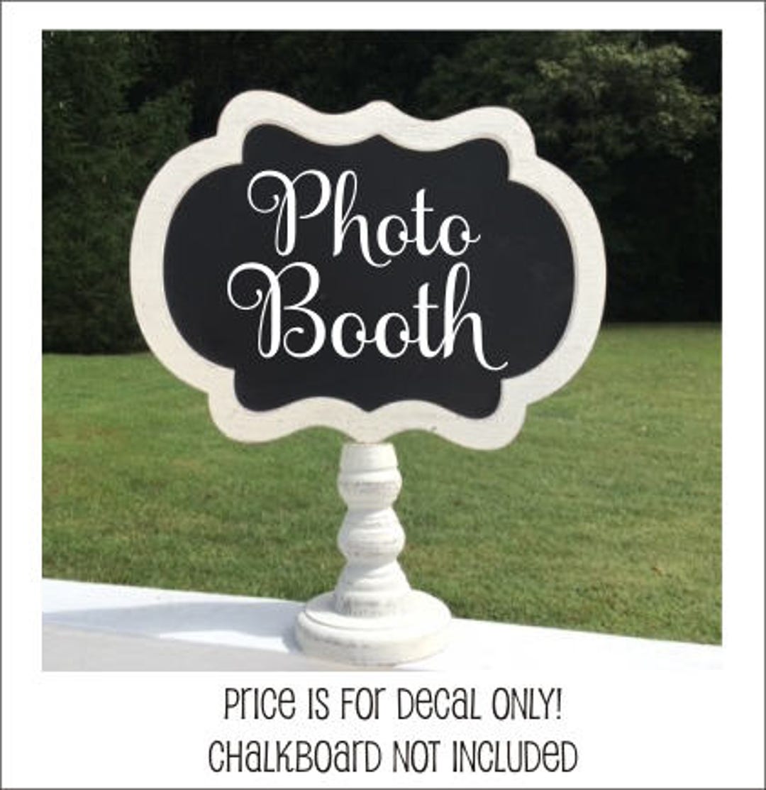 Photo Booth Decal Wedding Decal Vinyl Decal for Wedding Decor Vinyl DIY ...