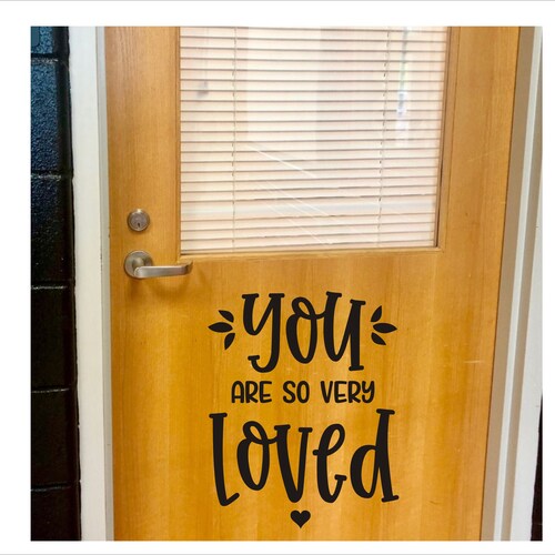 You Are Positive Affirmations Classroom Door Vinyl Wall Decal - Etsy