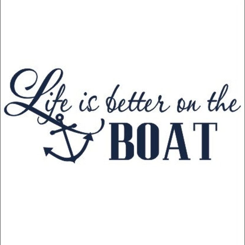 Boat Wall Decal - Etsy