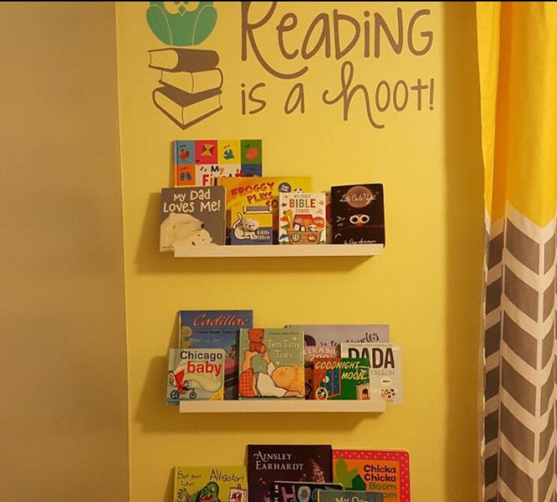 Reading is a Hoot Wall Decal School Classroom Decor Reading - Etsy