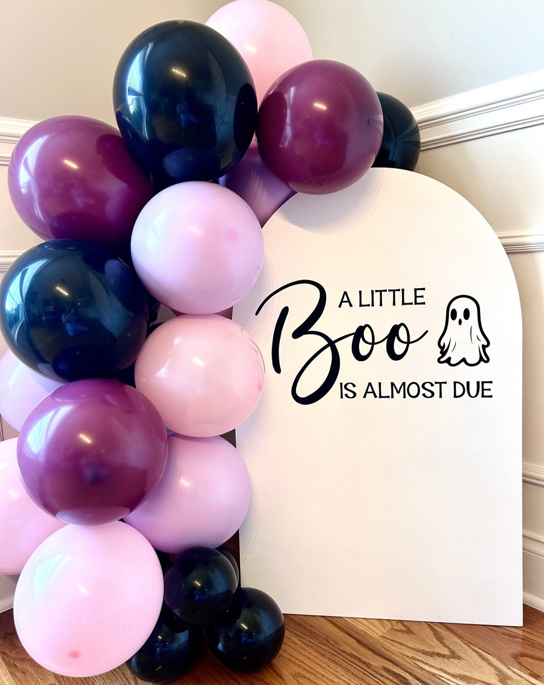A Little Boo is Almost Due Decal for Halloween Baby Shower October Baby ...