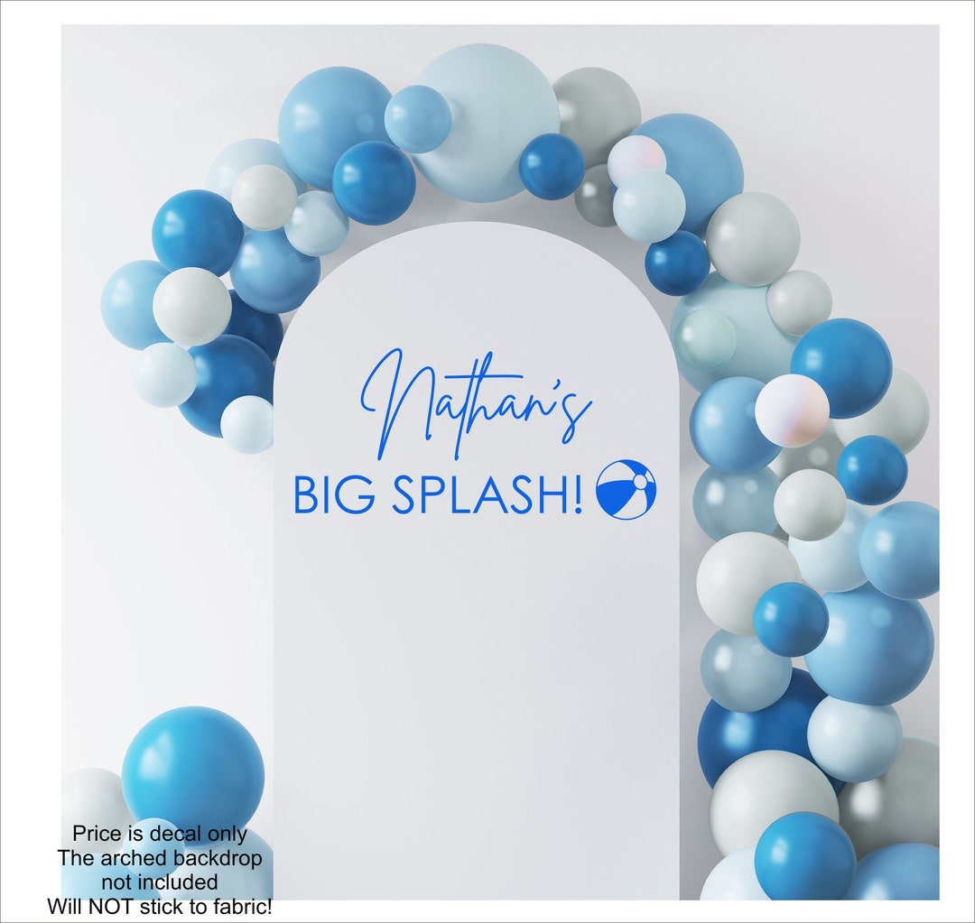 Big Splash Decal for Summer Pool Party Summer Boy or Girl Pool Birthday ...