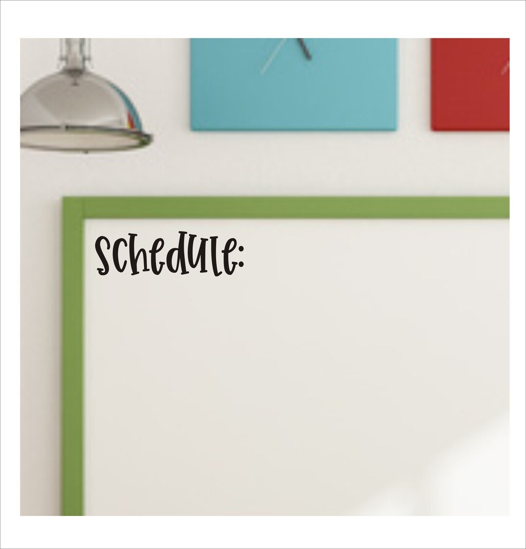 Schedule Decal for Classroom Whiteboard or Chalkboard Teacher Vinyl ...