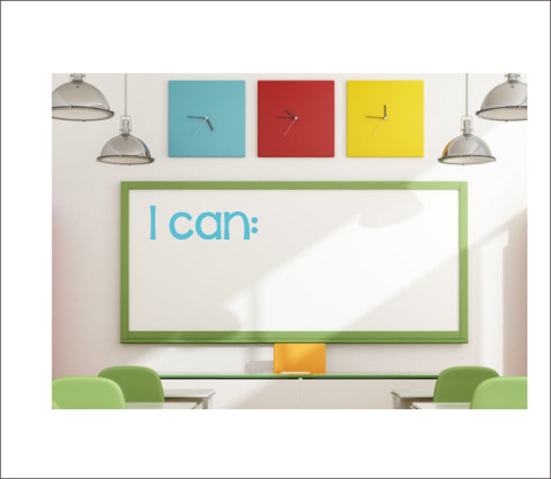 I Can Vinyl Decal - Classroom, Whiteboard, Chalkboard Decor - Etsy