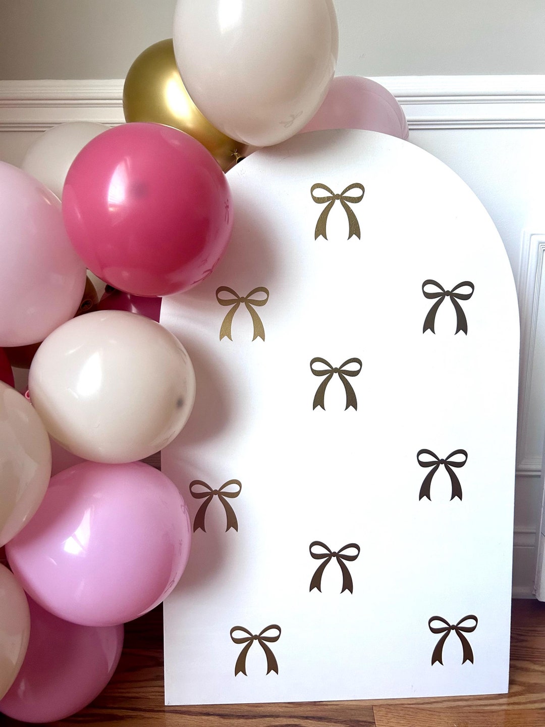 Coquette Bow Decals Set of Preppy Bow Vinyl Decals for Arch Backdrop 3 ...