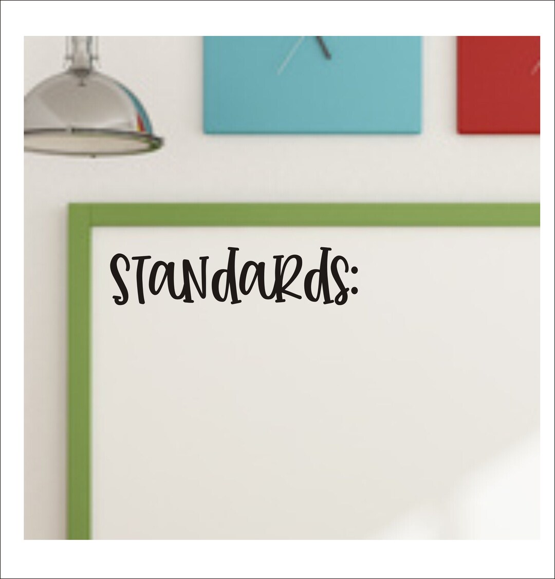 Standards Vinyl Decal for Whiteboard Teacher Vinyl Decals School ...
