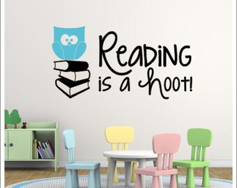 Reading is a Hoot - Etsy