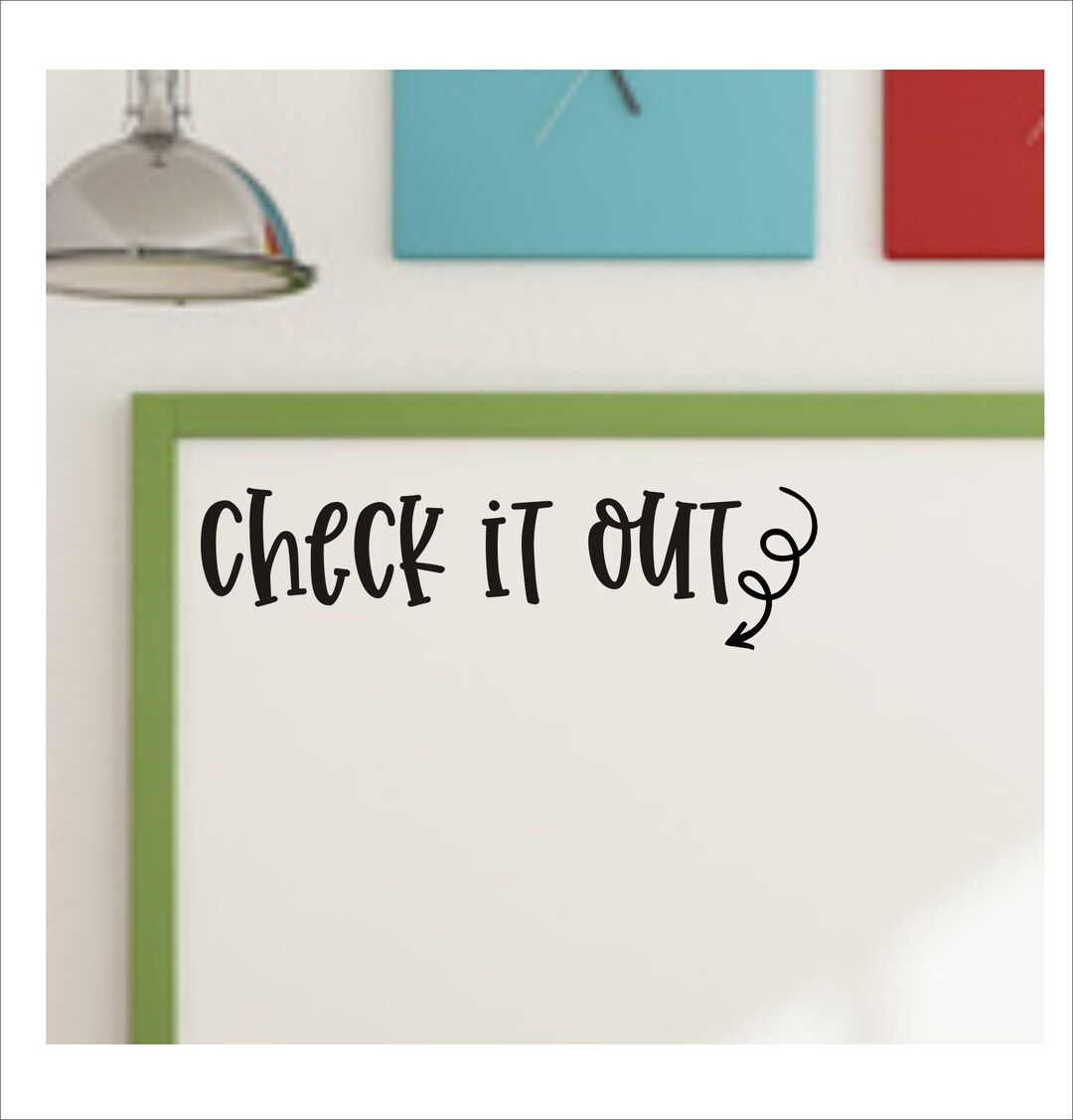 Check It Out Decal With Arrow for Teacher Classroom Management Teacher ...