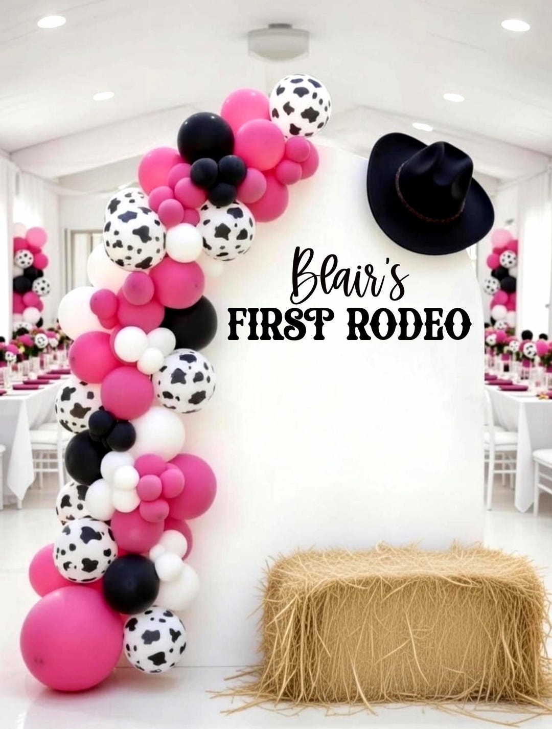 First Rodeo Decal - Personalized Cowgirl Vinyl for Backdrop - First ...