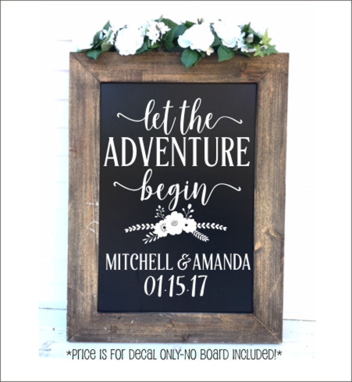 Floral Wedding Deal Let the Adventure Begin Personalized - Etsy New Zealand