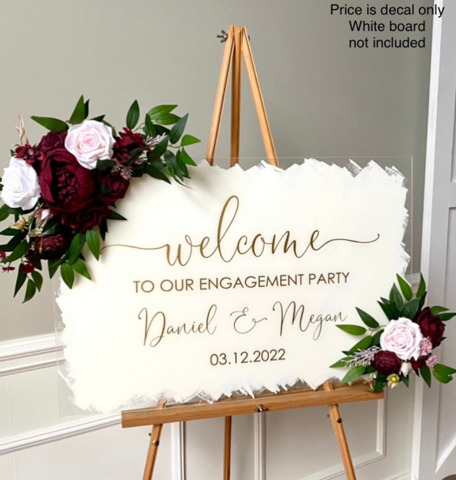 Engagement Party Decal for Sign Making Engagement Vinyl Decal | Etsy