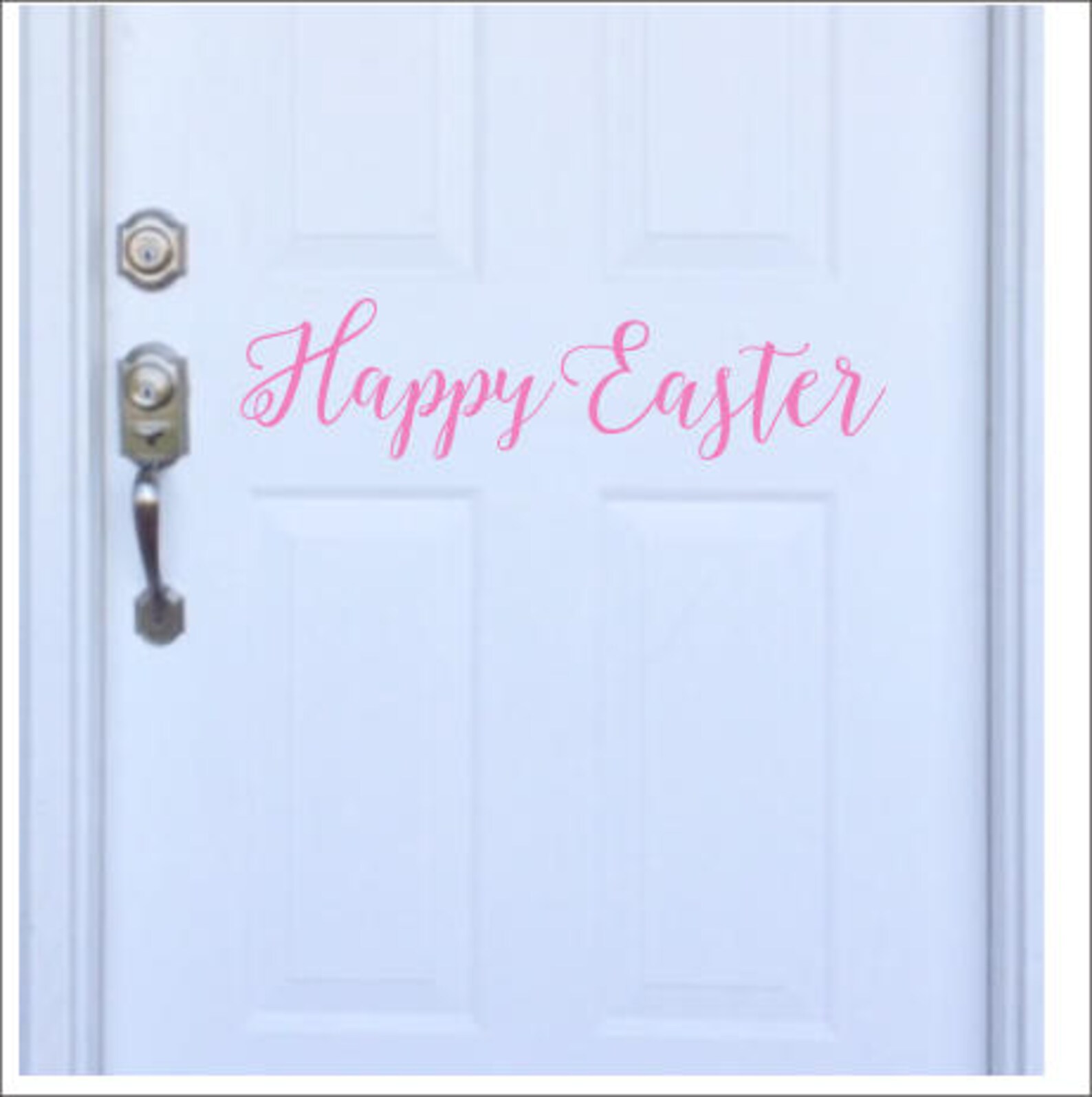 Happy Easter Decal Vinyl Decal for Door Spring Decal Spring | Etsy