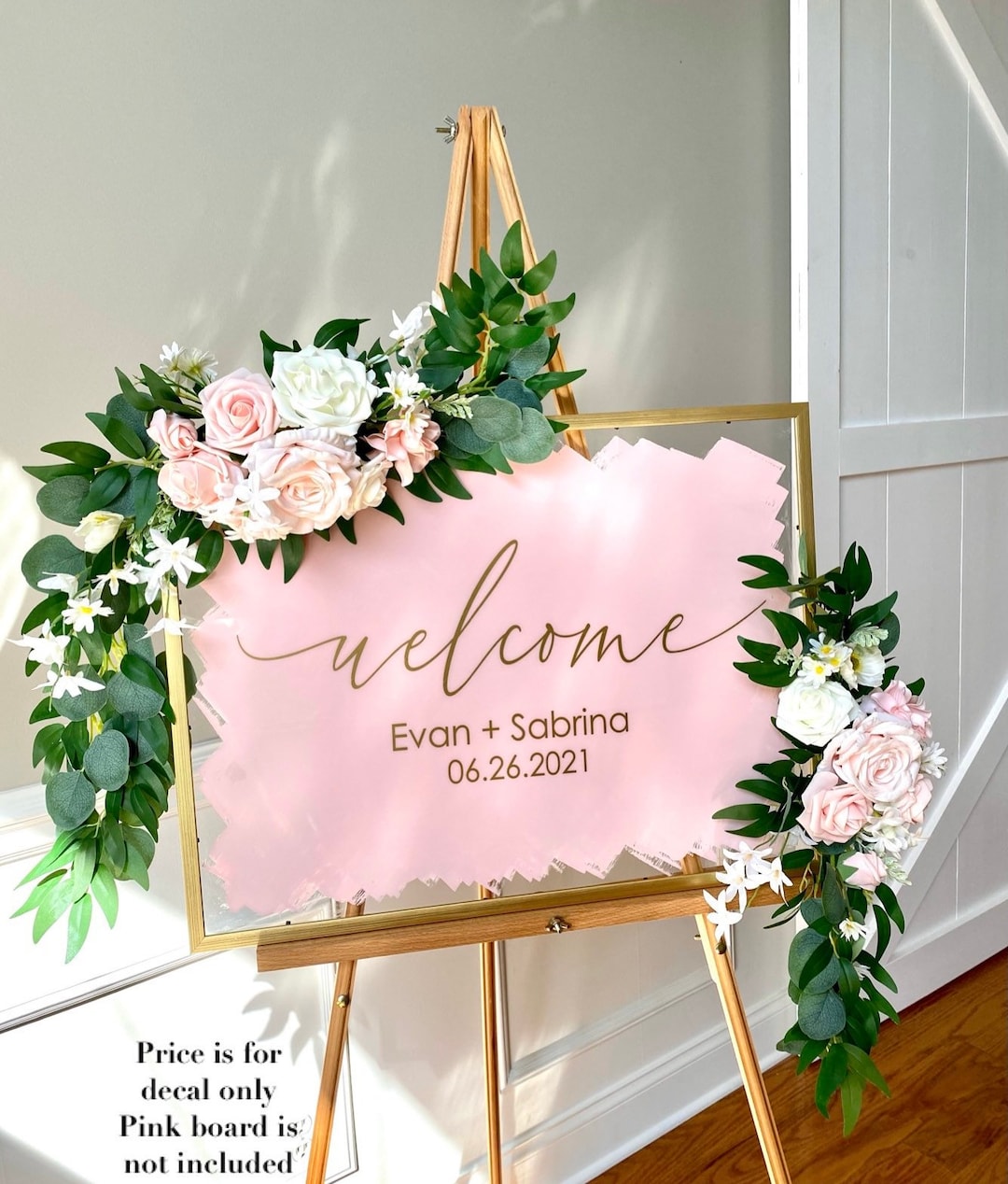 Welcome Decal for Wedding Sign Wedding Venue Entrance Sign Vinyl Deal ...