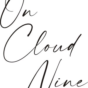 On Cloud Nine Decal for Baby Shower Sign Balloon Arch Decal for Chiara ...