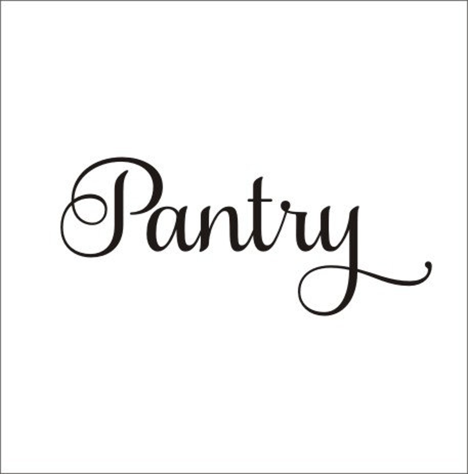 Pantry Door Decal Vinyl Decal Pantry Vinyl Pantry Decal Kitchen Vinyl ...