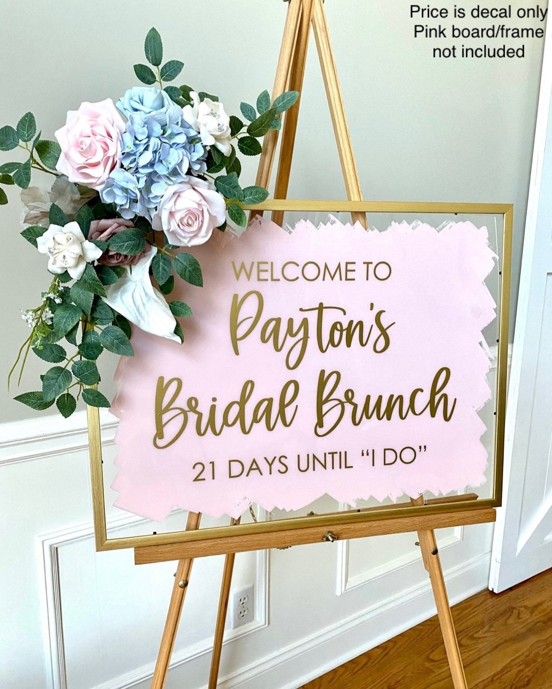 Bridal Brunch Welcome Sign Decal: DIY Wedding Decor - Etsy