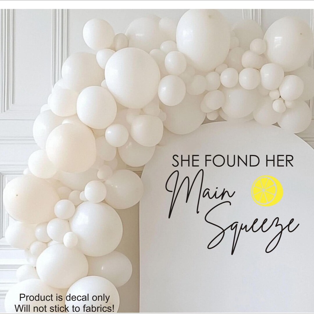She Found Her Main Squeeze Decal for Bachelorette Party Backdrop Sign ...