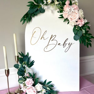 Oh Baby Decal for Baby Shower Backdrop or Sign Making Oh Baby Vinyl ...