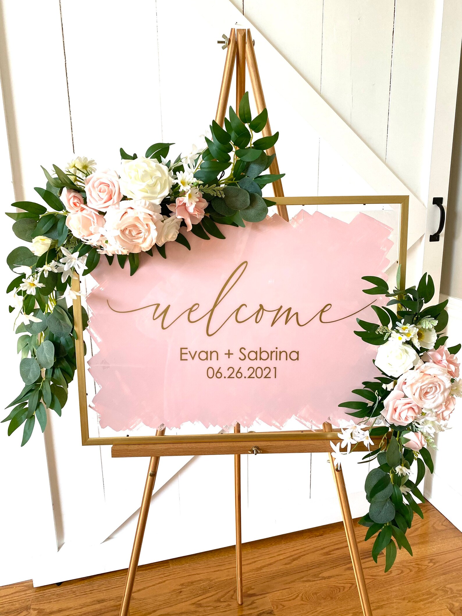 Welcome Decal for Wedding Sign Wedding Venue Entrance Sign - Etsy