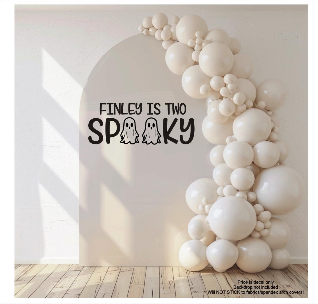 Two Spooky Decal for Baby's Second Birthday Halloween Birthday Party ...