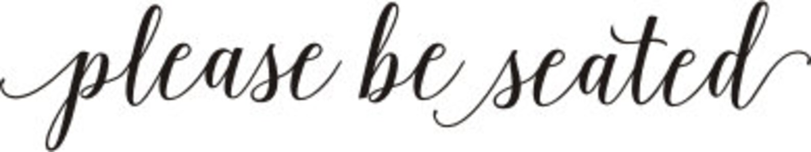 Please Be Seated Decal Vinyl Decal for Wedding Sign Wedding | Etsy