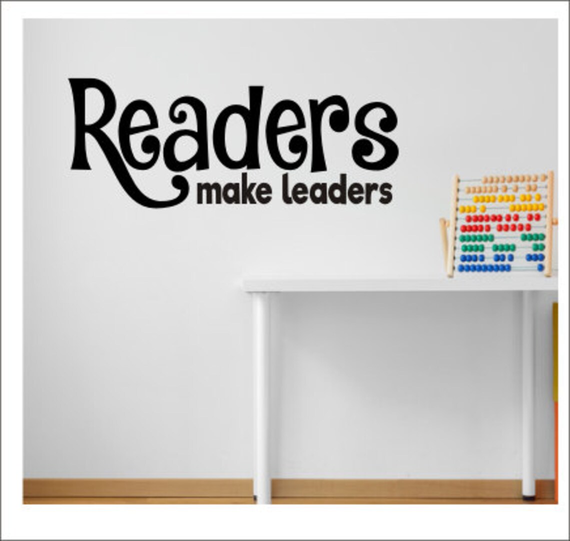 Readers Make Leaders Decal Wall Decal School Classroom Vinyl - Etsy