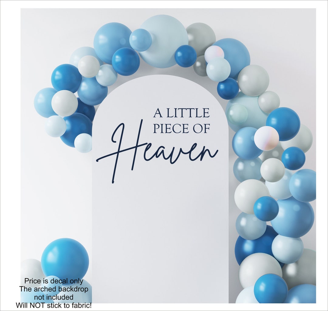 A Little Piece of Heaven Decal for Baby Shower Baby Boy Shower Vinyl ...