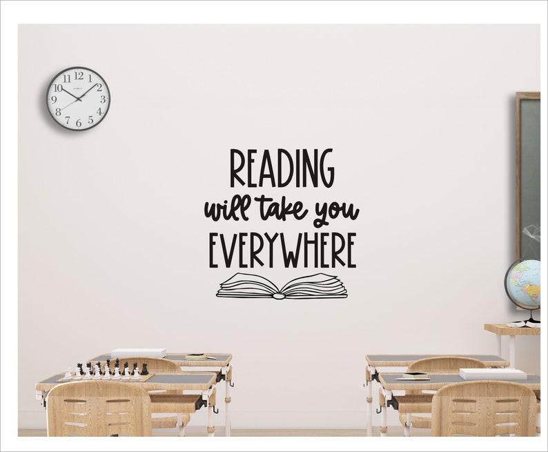 Reading Will Take You Everywhere Decal for Door or Classroom - Etsy