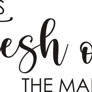 Fresh off the Market Decal, Bridal Shower Sign Vinyl - Etsy