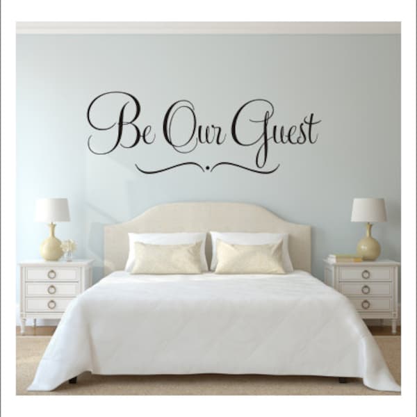 Be Our Guest Decal - Etsy