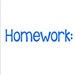Homework Vinyl Decal Classroom Decal Teacher Decal Elementary Classroom ...