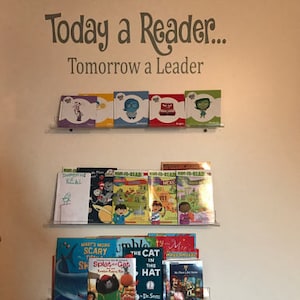 Today a Reader Decal Tomorrow a Leader Decal Wall Decal School Decal ...
