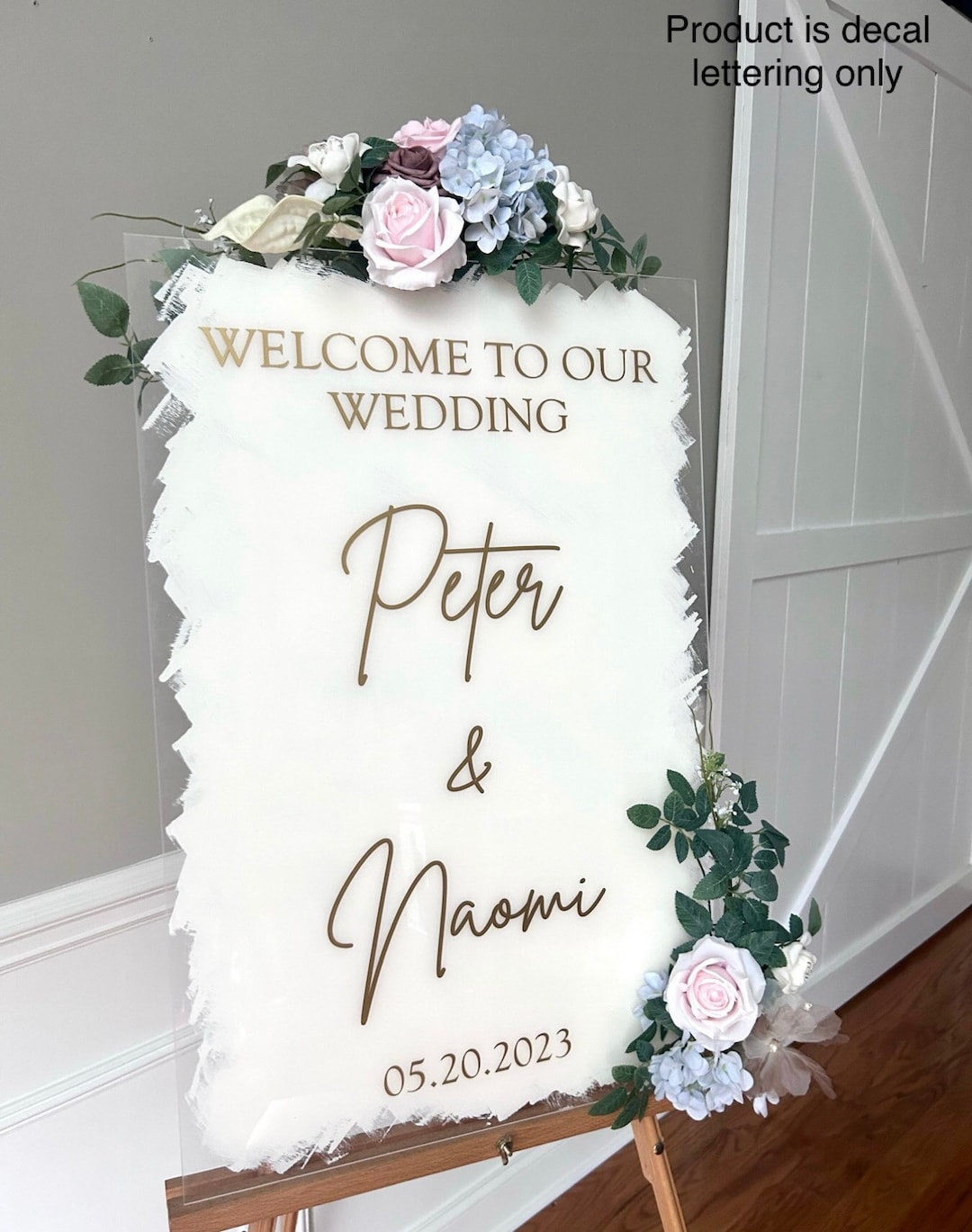Wedding Welcome Decal for Sign Making Vinyl Decal for Wedding Entrance ...