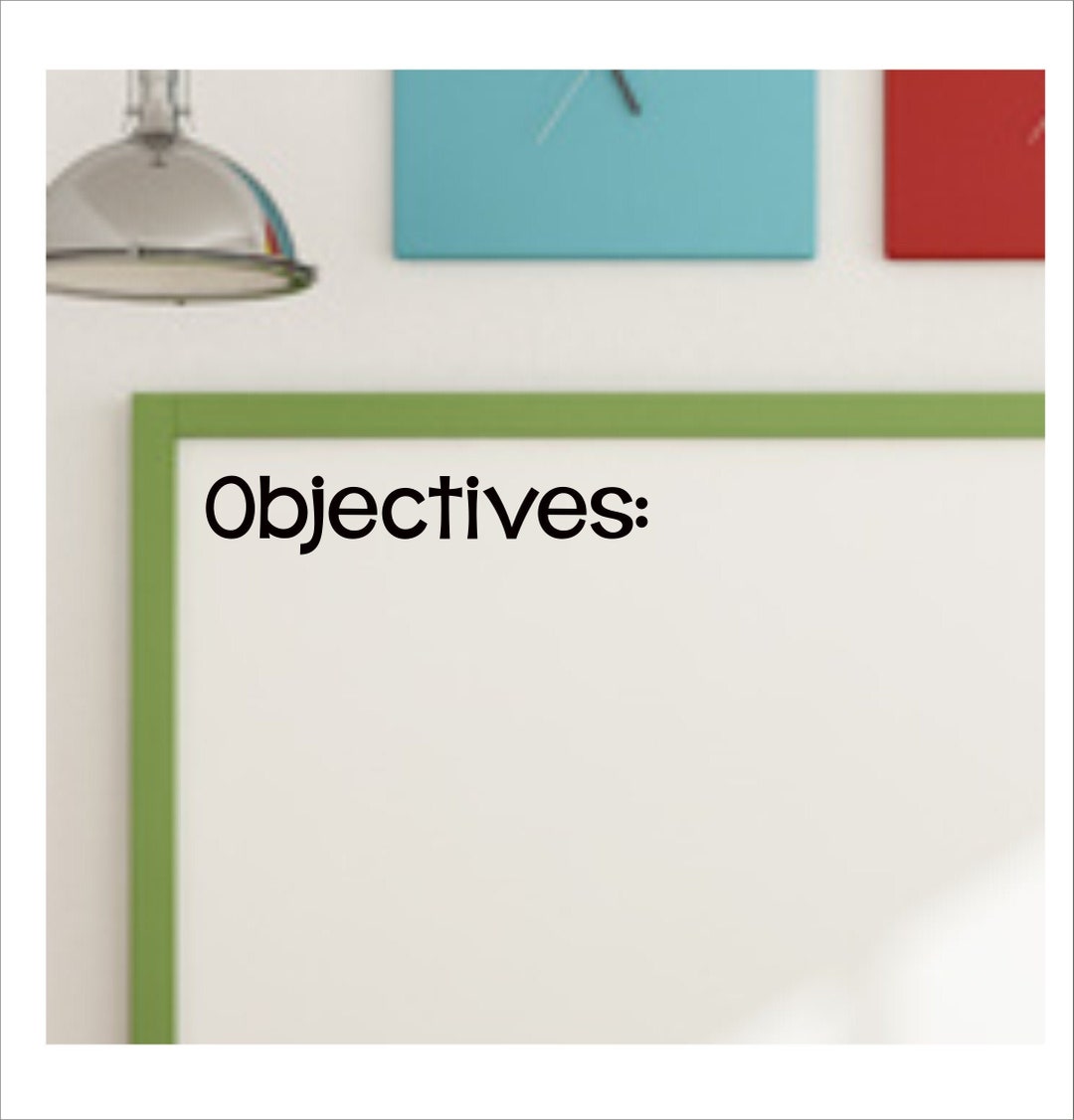 Objectives Decal Vinyl Decal School Classroom Decal Vinyl Wall Decal ...