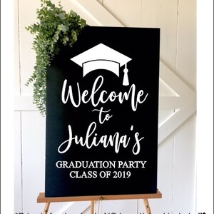 Graduation Party Decal for Sign Graduation Decal for Mirror or ...