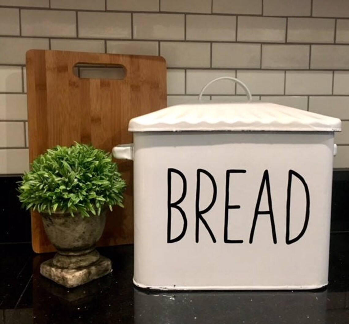 Decal Only-bread Vinyl Decal-farmhouse Decal-rustic Bread Box | Etsy